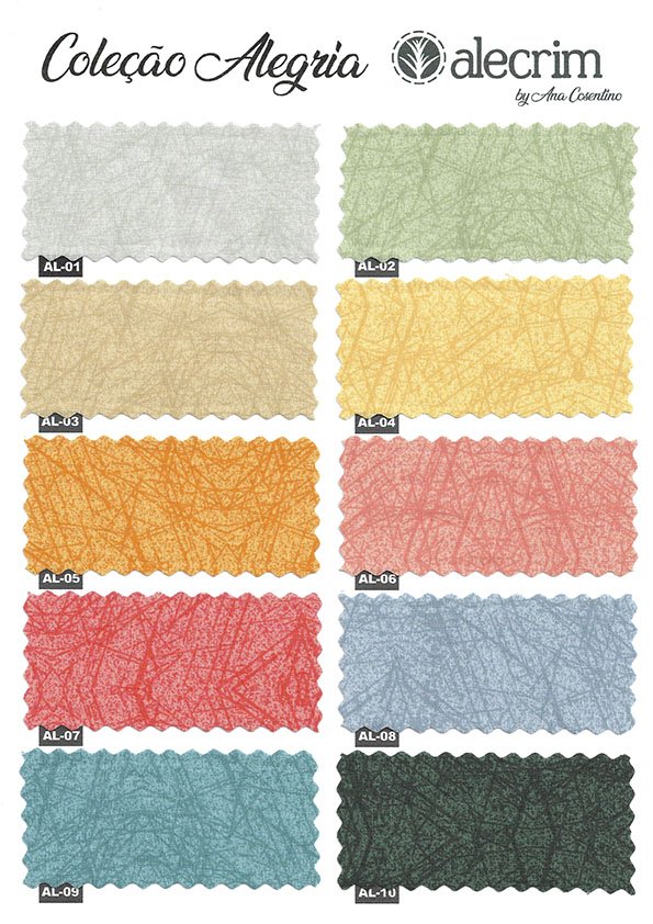 Tricoline 100% Algodão Alecrim Tecidos Alegria AL-06