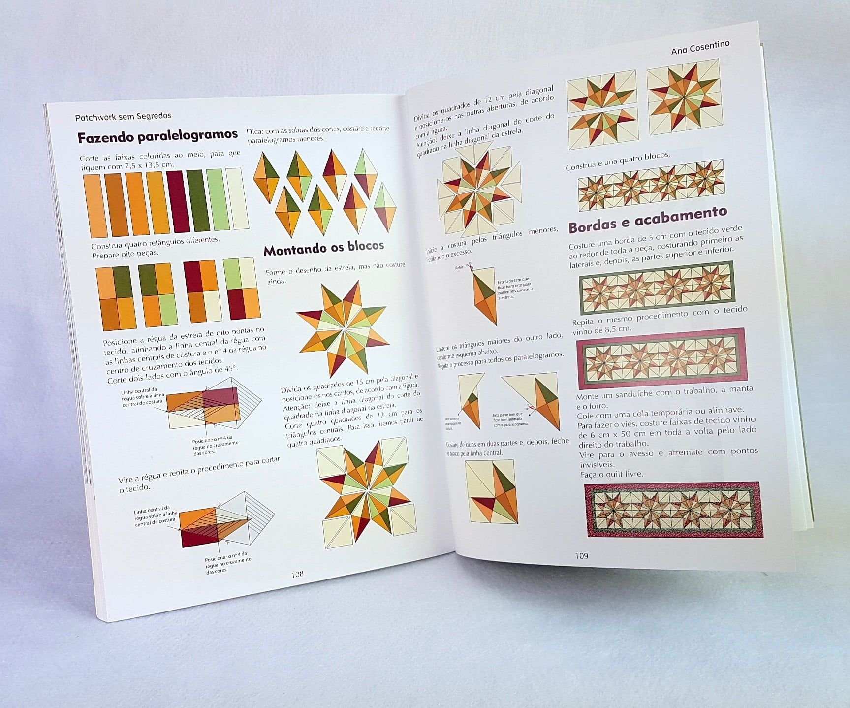 Livro Patchwork Sem Segredos - Ana Cosentino (Ganhe Um Curso Exclusivo)
