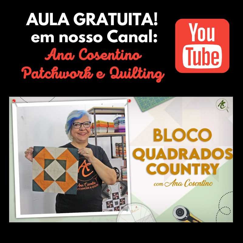 Kit Tecidos Alecrim Para Aula Bloco Quadrados Country + Aula Completa ...