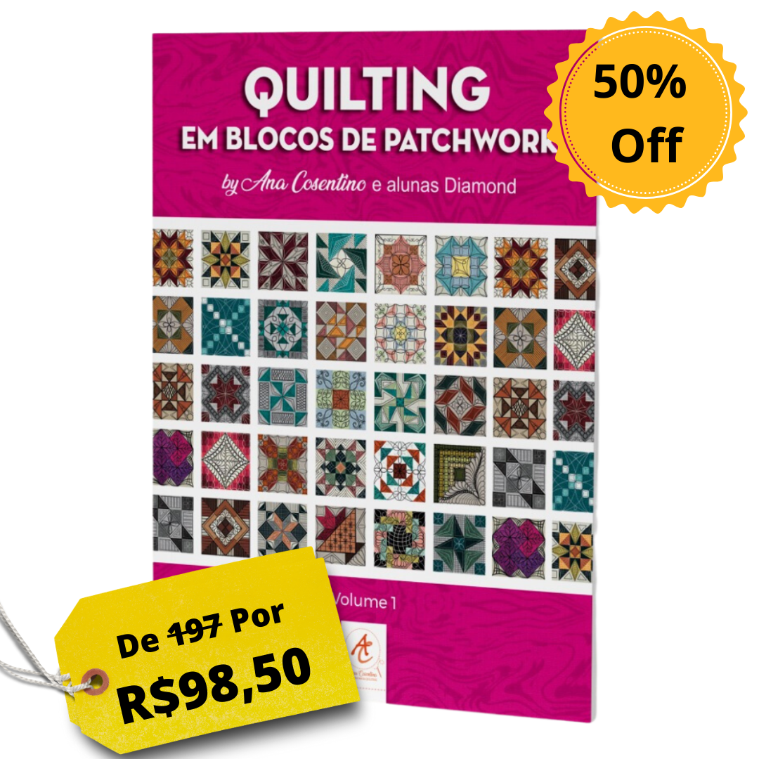 Livro Quilting em Blocos de Patchwork + PRESENTE!
